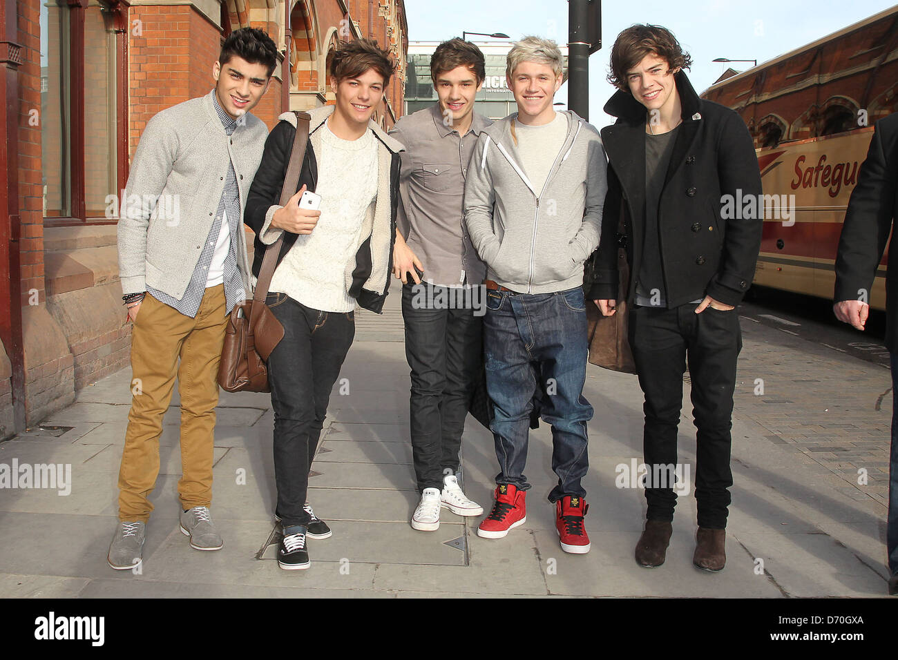Zayn Malik, Liam Payne, Niall Horan, Louis Tomlinson and Harry Styles One Direction at St ...