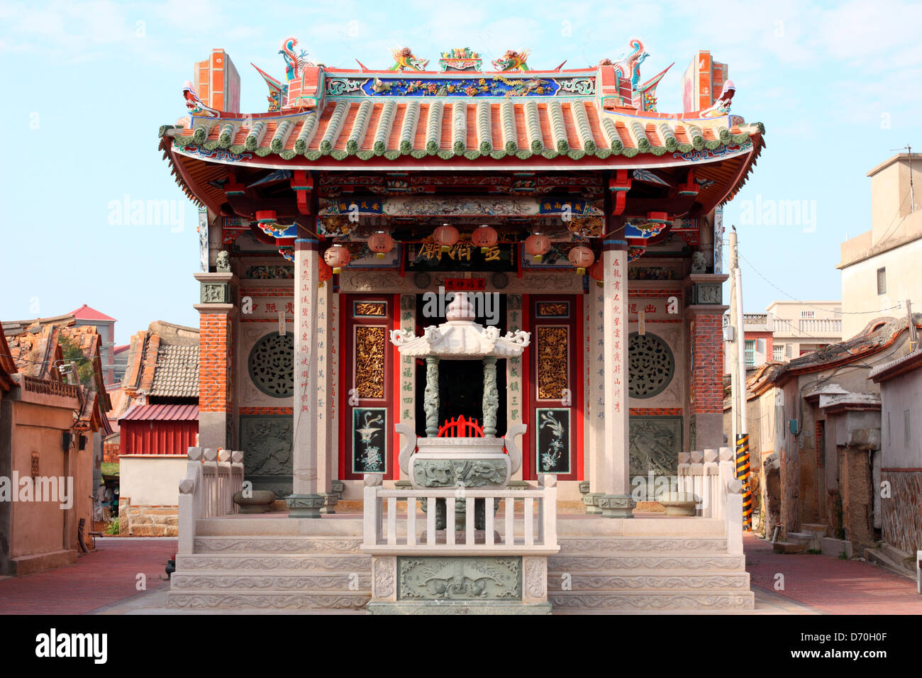 Taiwan, Kinmen County, Shuitou, Kinmen National Park, Community Taoist ...