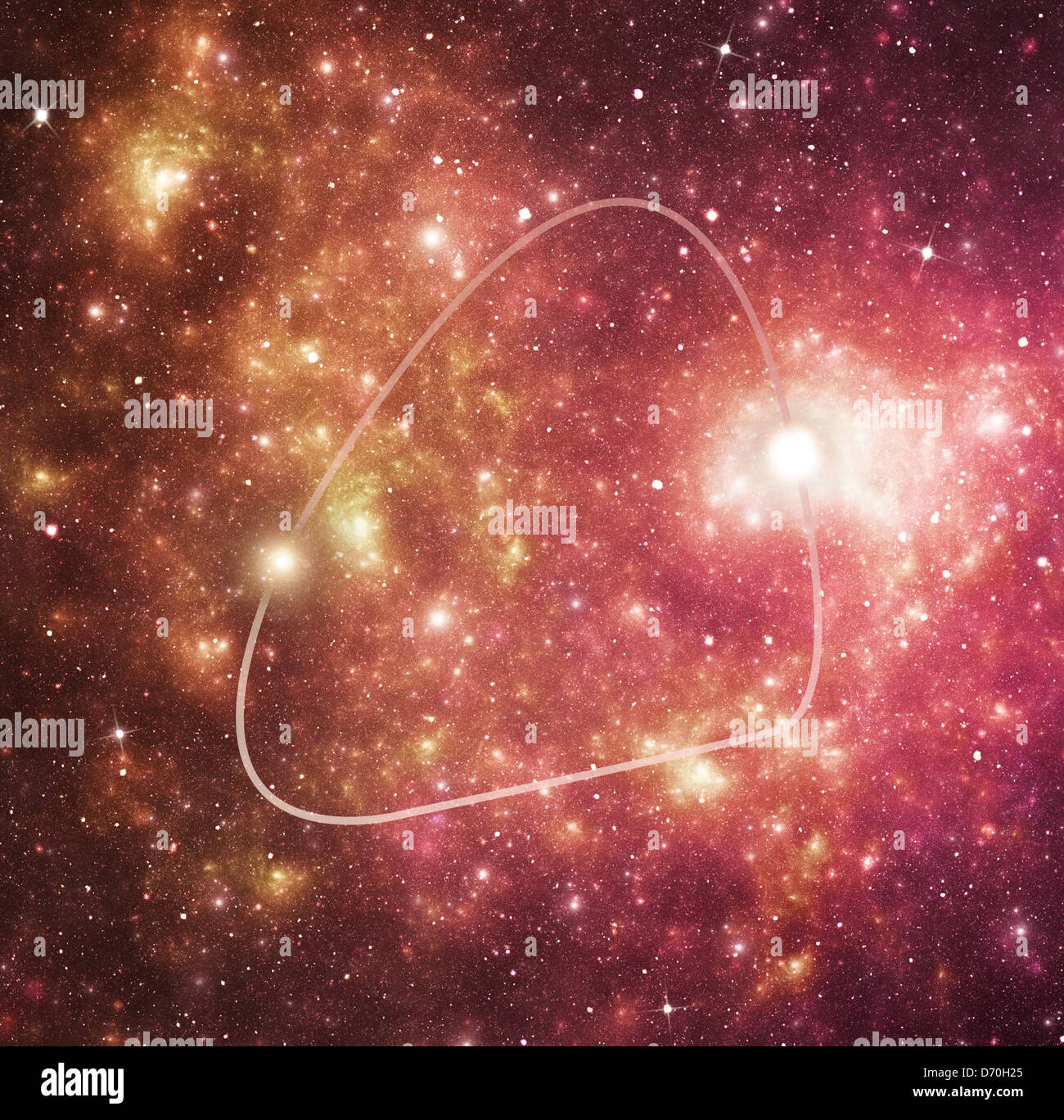 Representation of the constellation Fornax (For), one of the modern ...