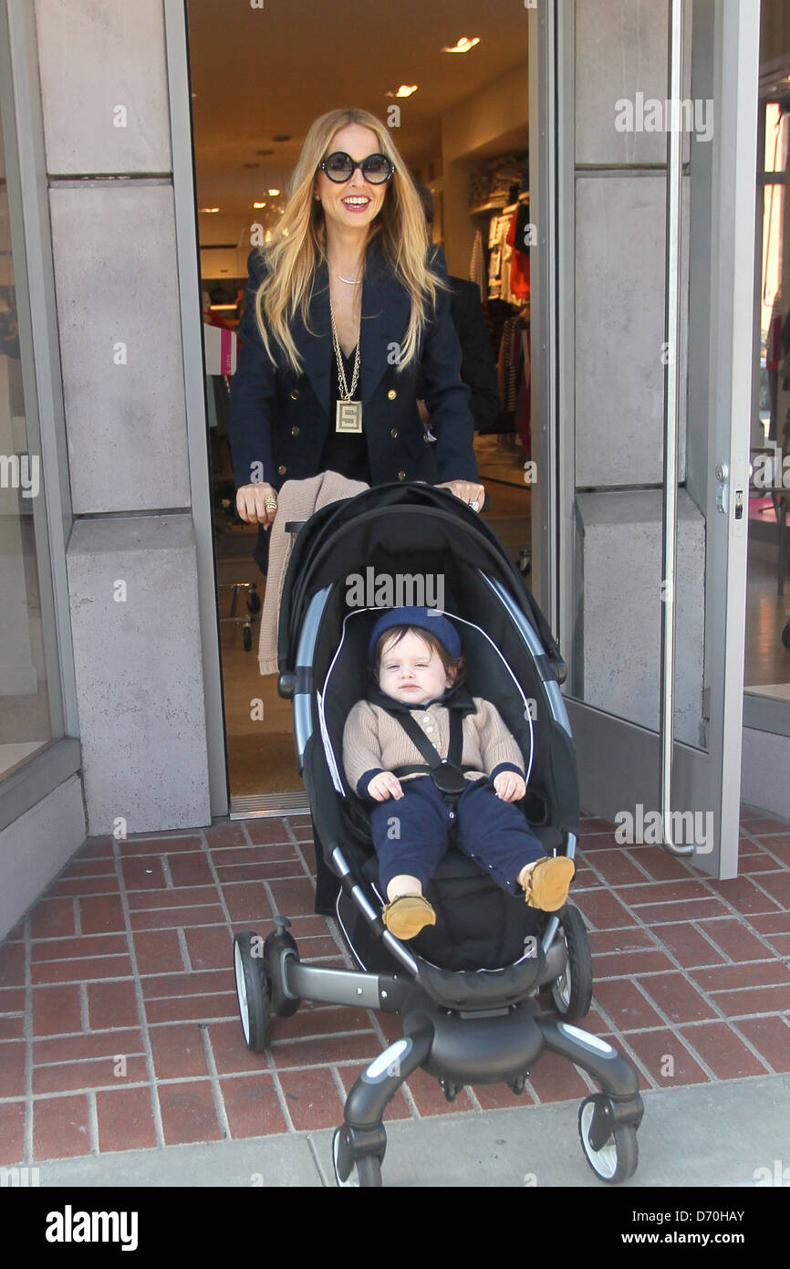 Rachel Zoe out and about in Beverly Hills with her son Skyler Bevrely ...