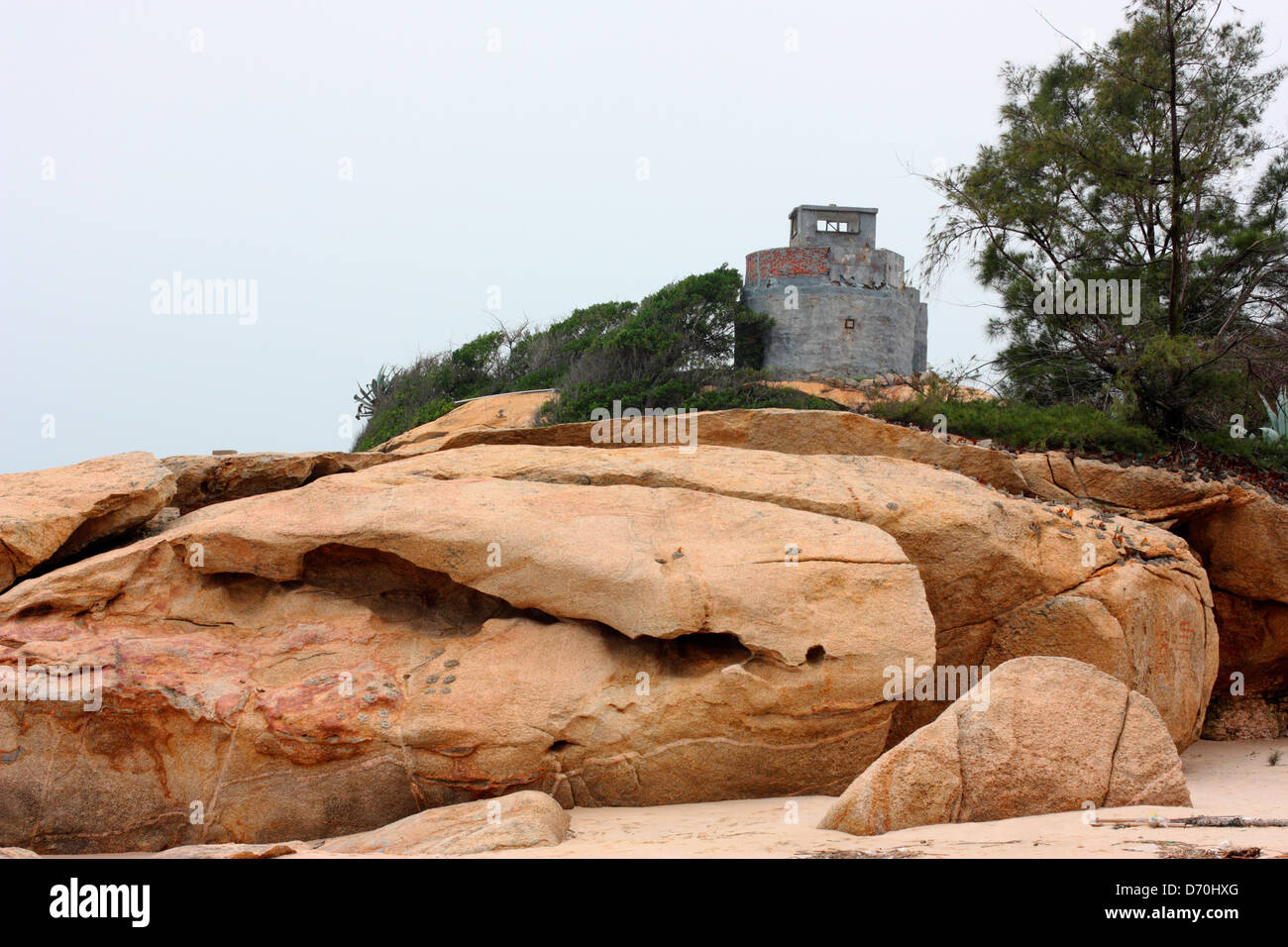 Taiwan, Kinmen County, View of old military bunker Stock Photo - Alamy