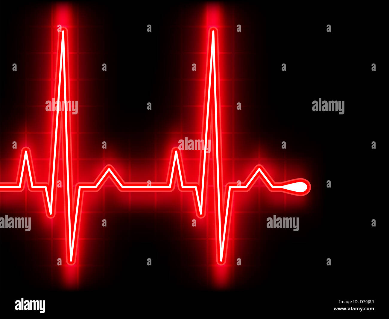 Red heart pulsating rhythm hi-res stock photography and images - Alamy