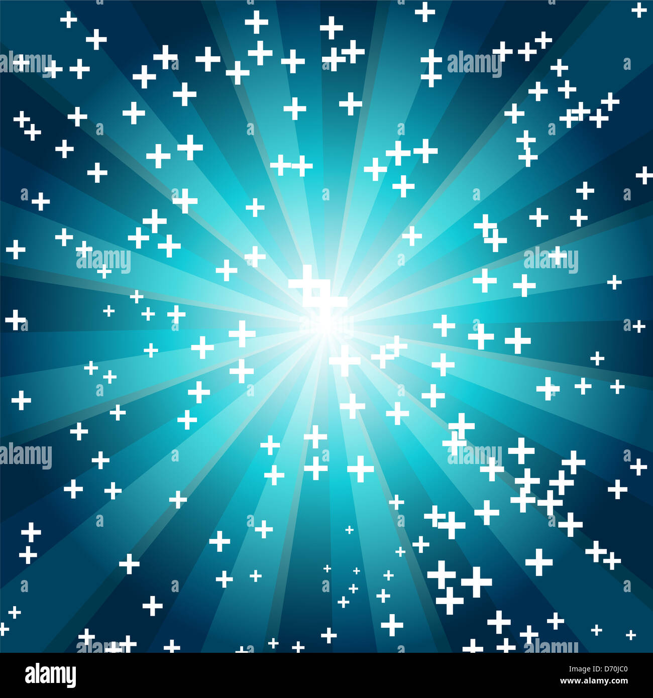cross on blue background Stock Photo - Alamy
