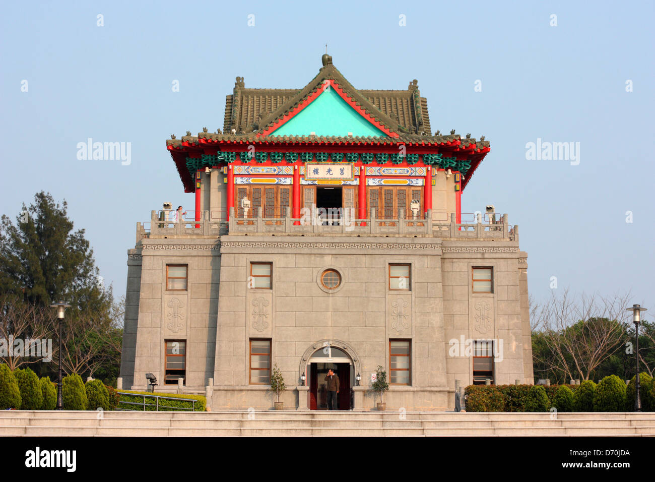 Taiwan, Kinmen County, Jincheng, View of Juguang Tower Stock Photo - Alamy