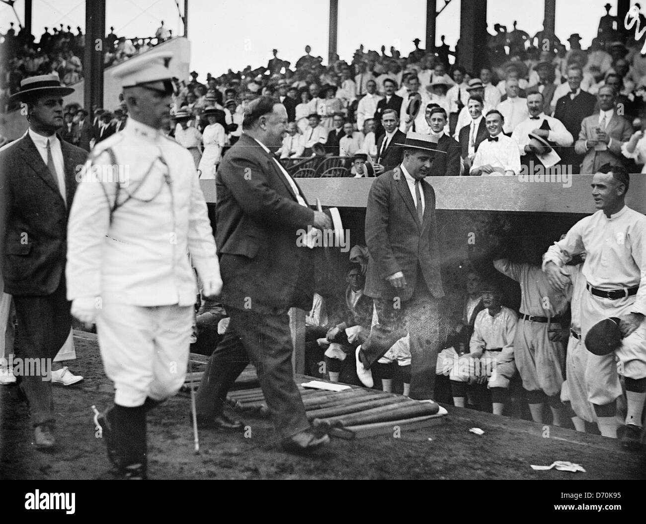 William howard taft at baseball game Black and White Stock Photos ...