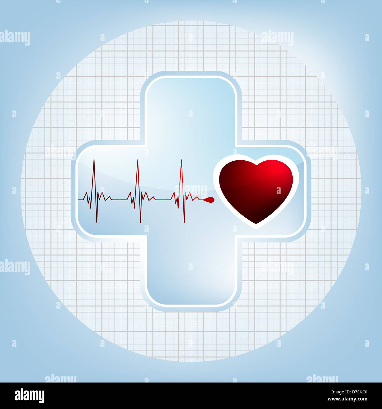 Heart and heartbeat symbol Easy Editable Template Without a ...