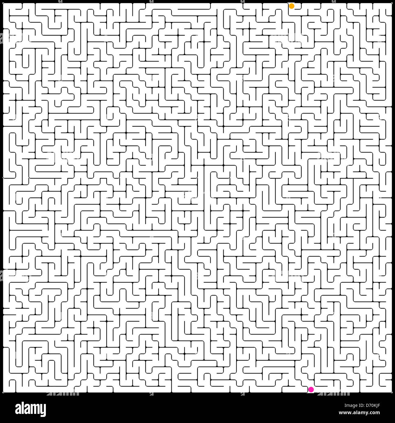 Illustration of maze Stock Photo - Alamy