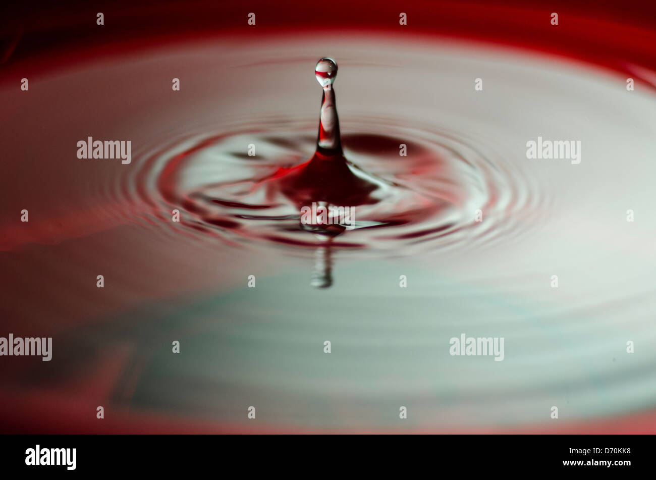 Red Water drop Stock Photo - Alamy