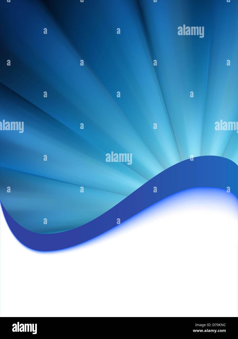 Abstract blue burst card Template Stock Photo - Alamy