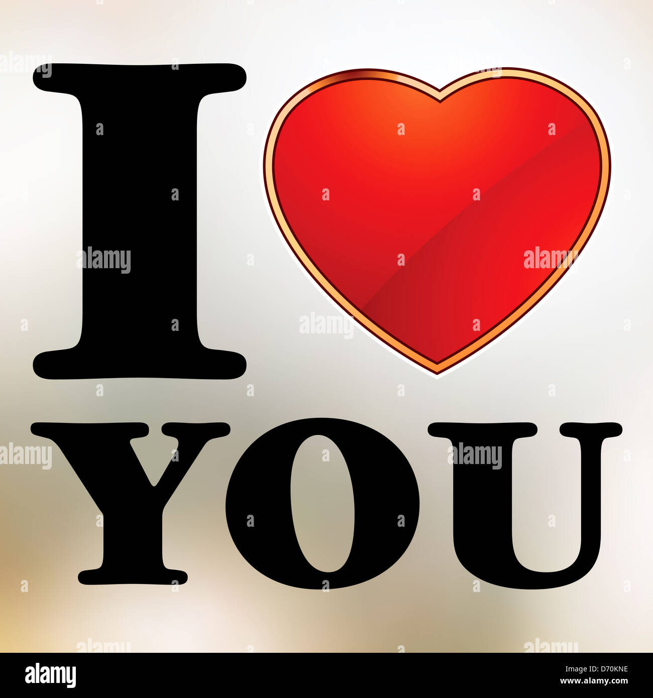 I love you valentine card template Stock Photo - Alamy
