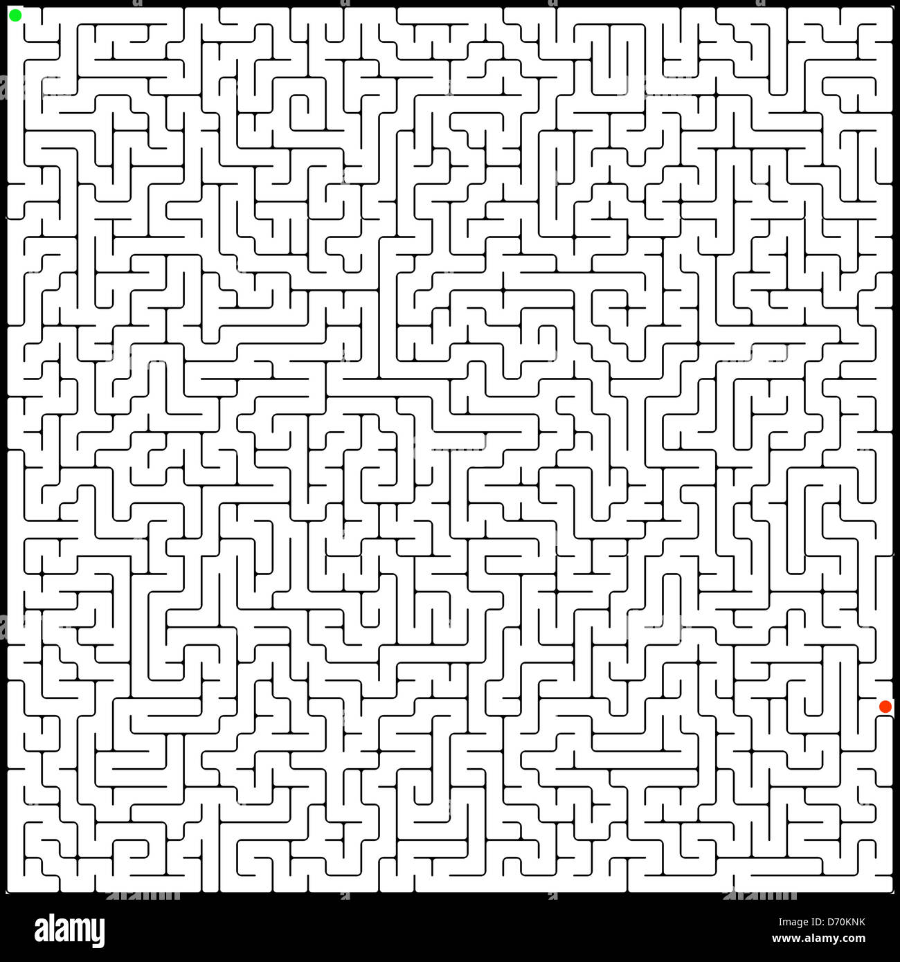 illustration of perfect maze Stock Photo - Alamy