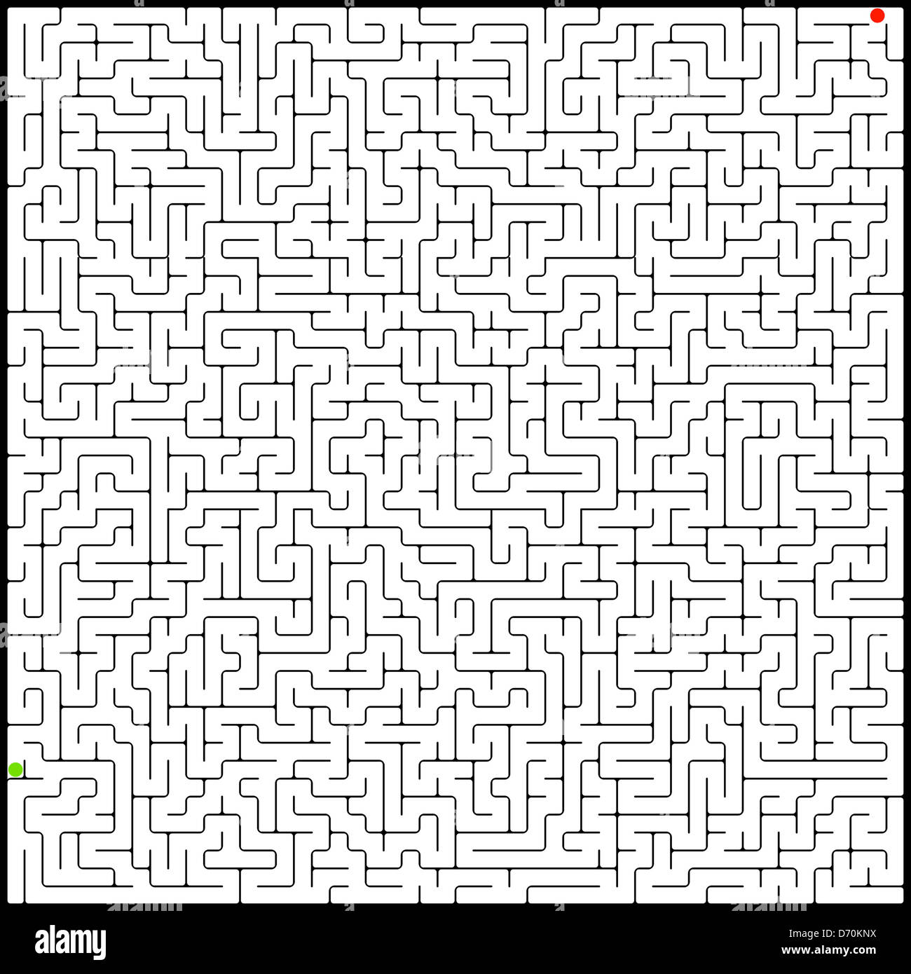 illustration of perfect maze Stock Photo - Alamy