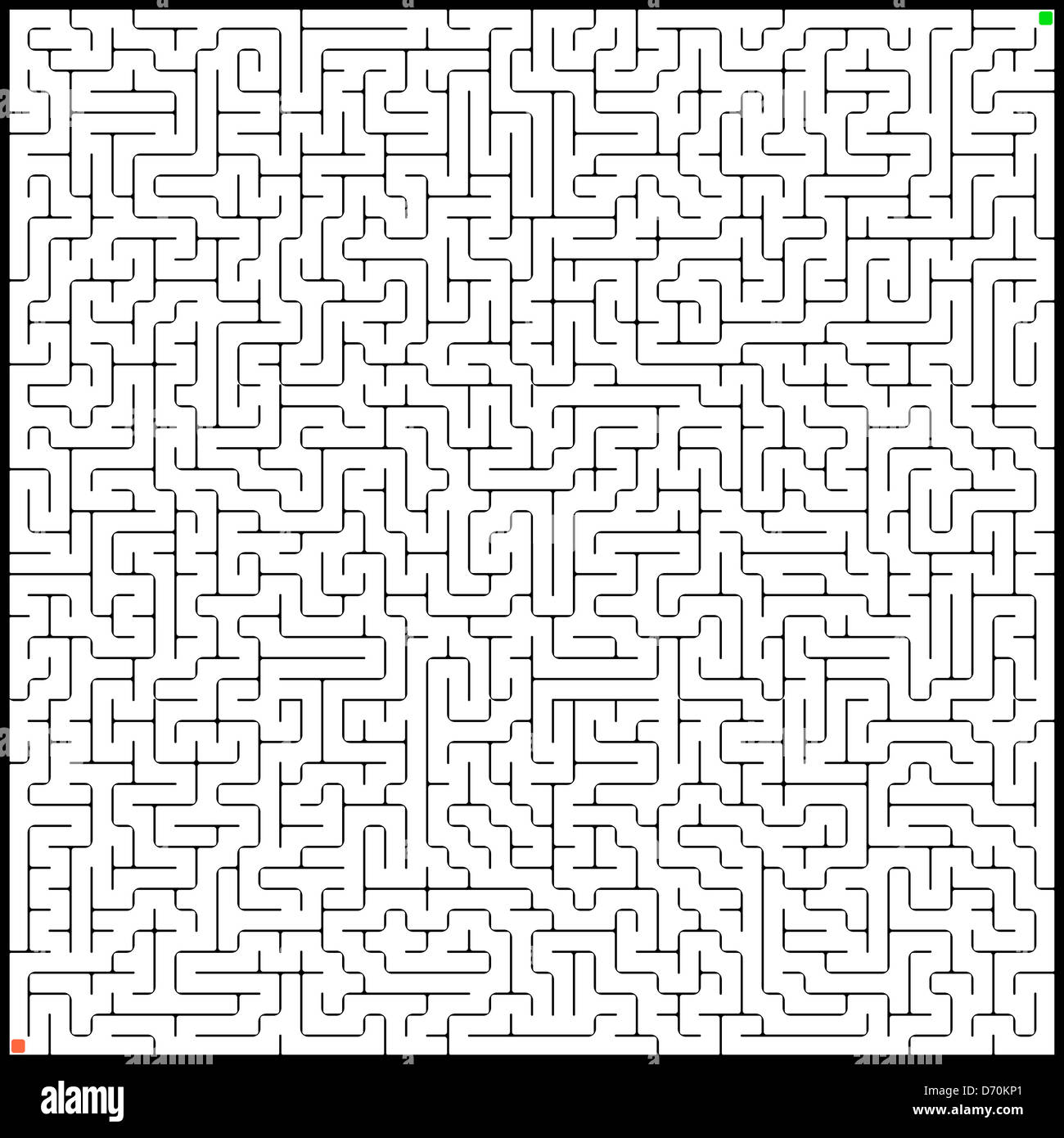 illustration of perfect maze Stock Photo - Alamy