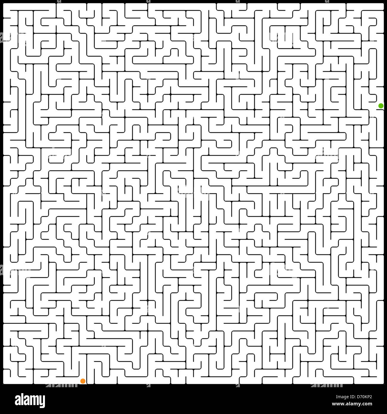 illustration of perfect maze Stock Photo - Alamy