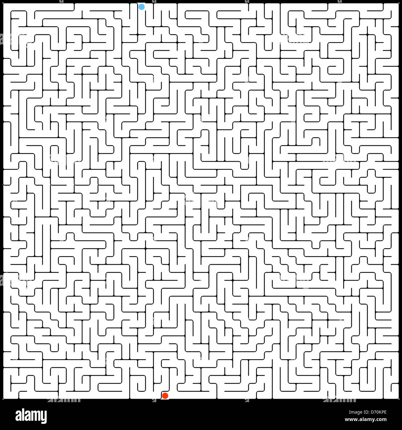 illustration of perfect maze Stock Photo - Alamy
