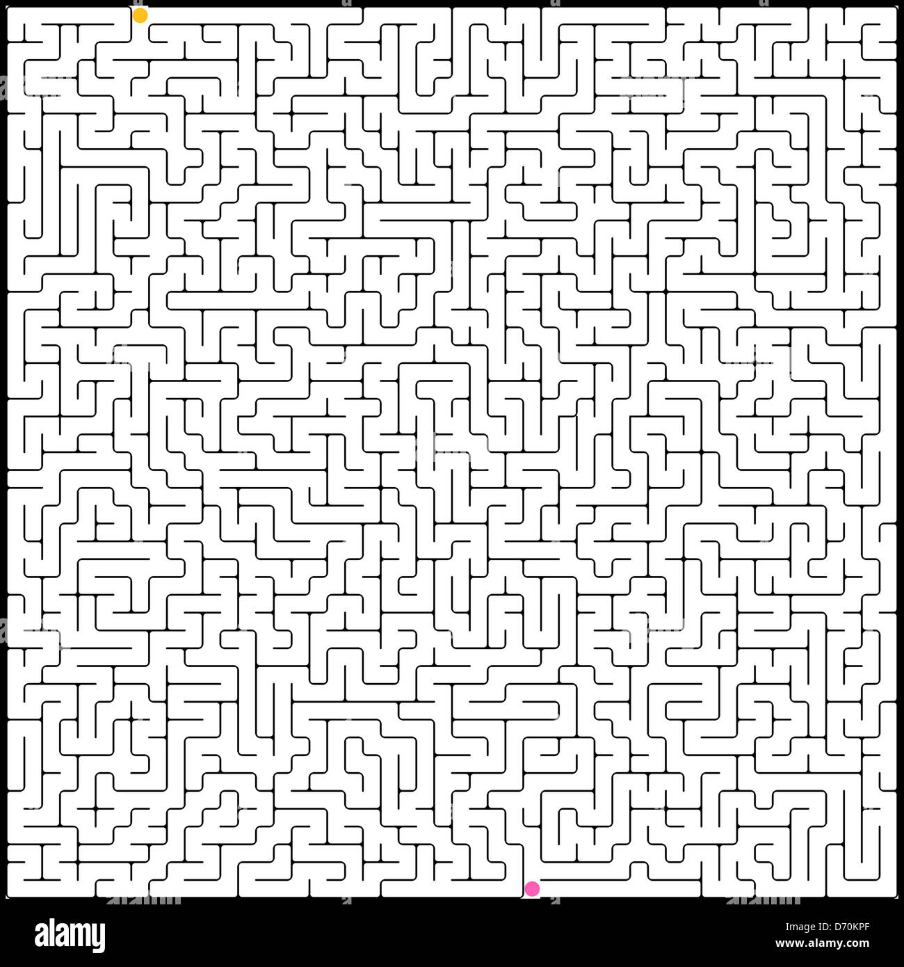 illustration of perfect maze Stock Photo - Alamy