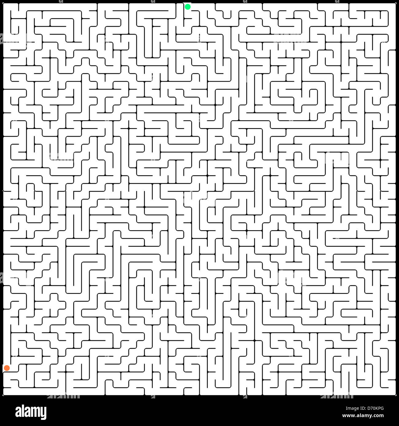 illustration of perfect maze Stock Photo - Alamy