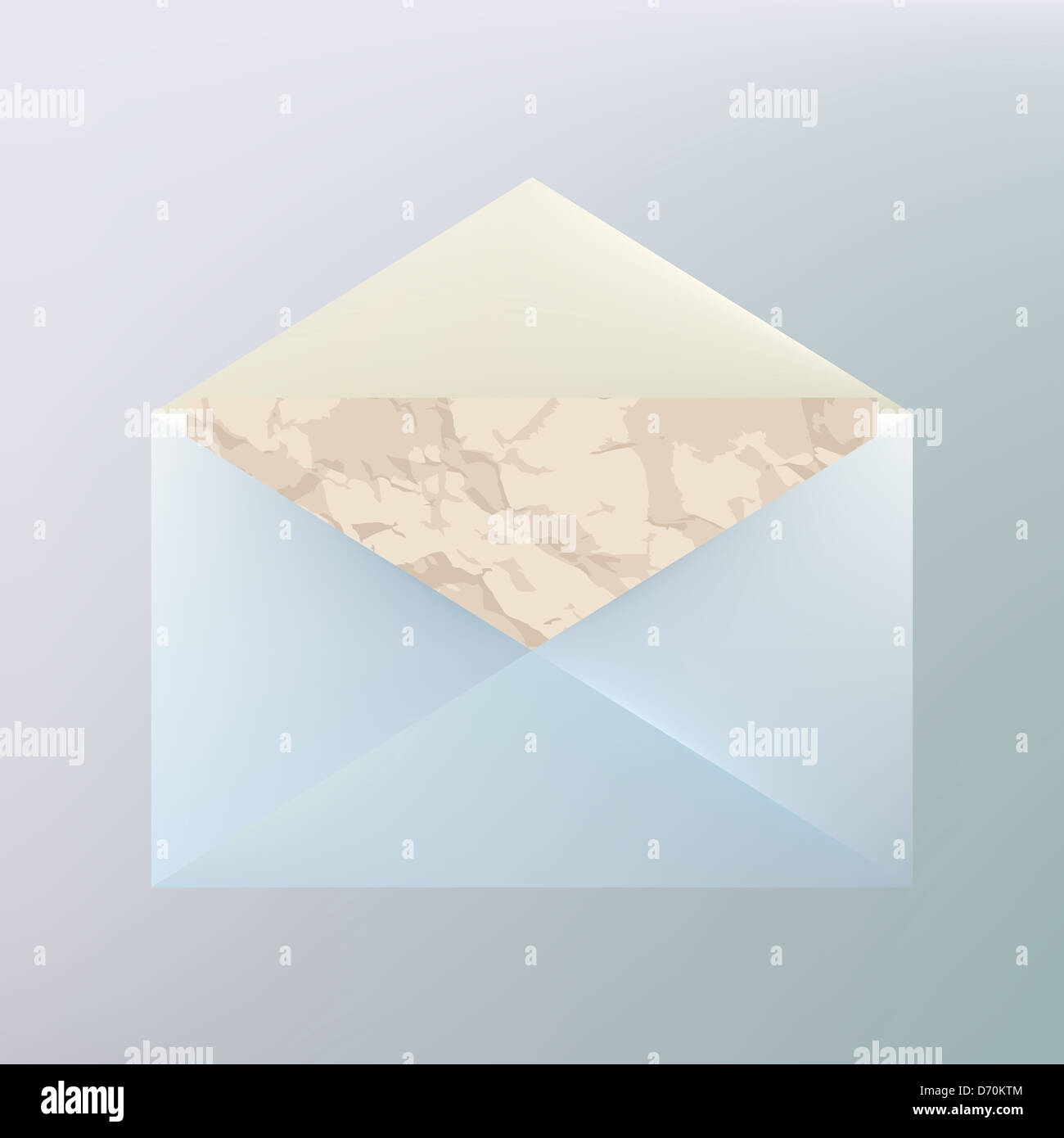 High detailed envelope and letter Stock Photo - Alamy