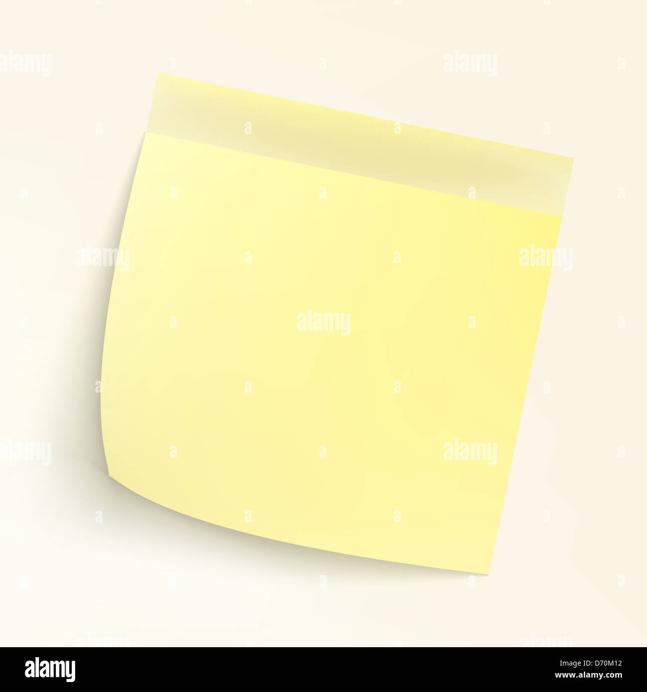 Yellow Sticky Note. EPS 8 Stock Photo - Alamy