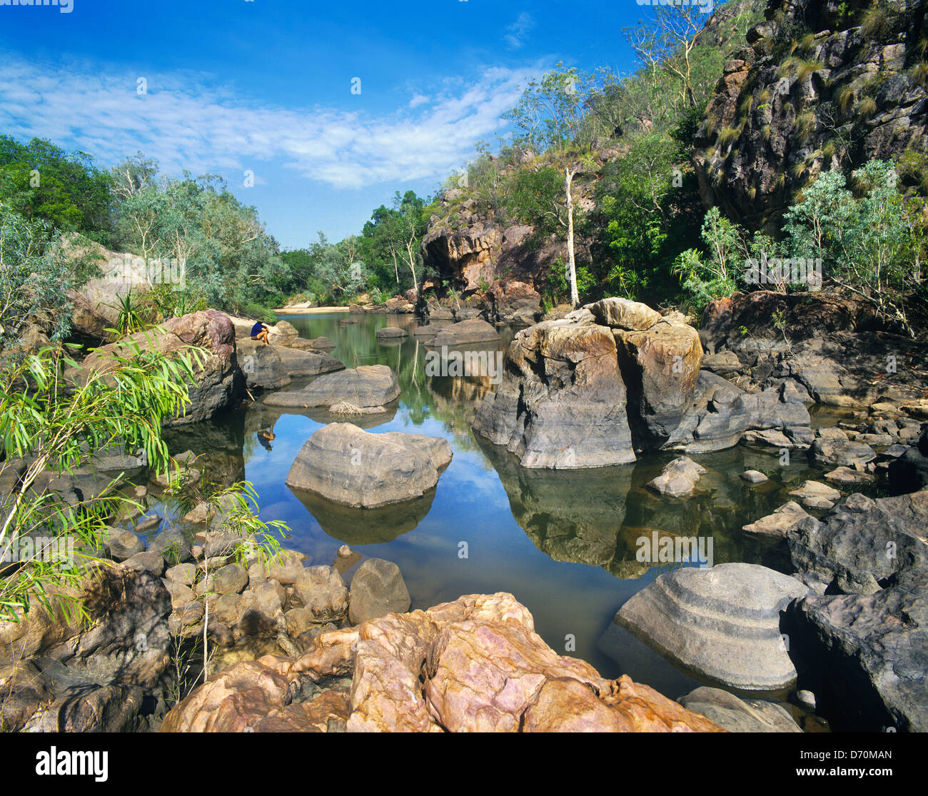 Australia, Northern Territory, Kakadu National Park, Koolpin Gorge ...