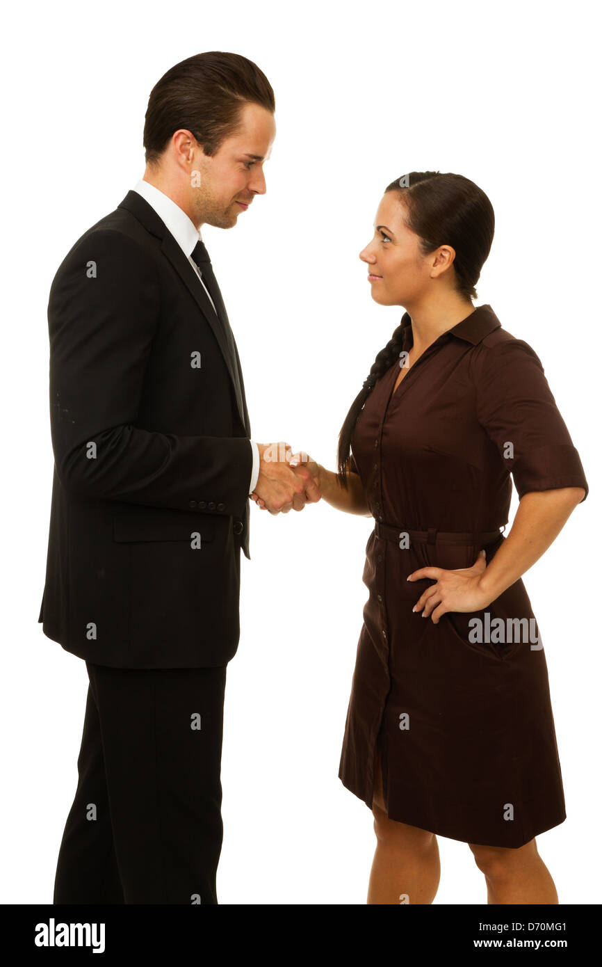 Woman greeting Cut Out Stock Images & Pictures - Alamy