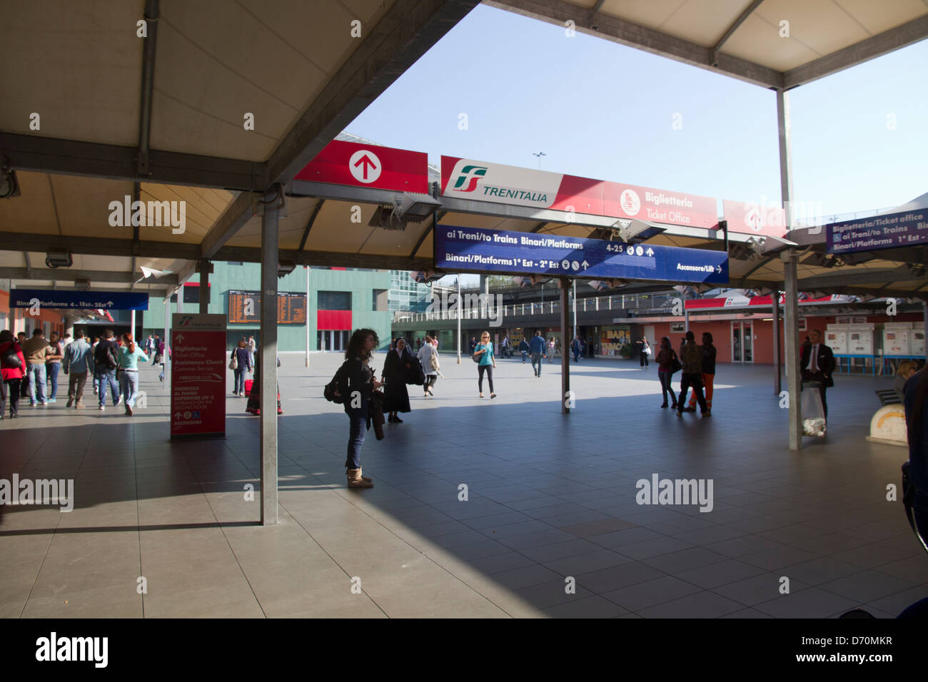 Rome Tiburtina rail station, Italy Stock Photo - Alamy