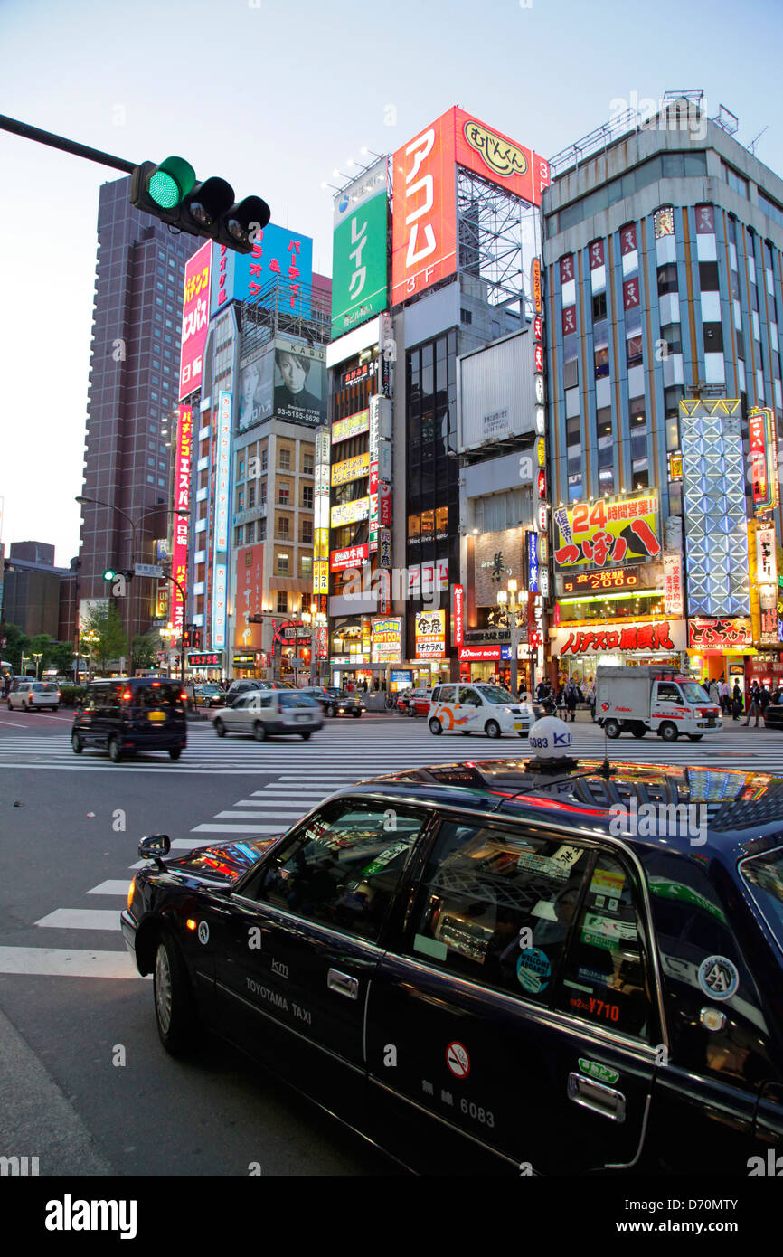 Kabukicho an entertainment district in Shinjuku at night Tokyo Japan ...