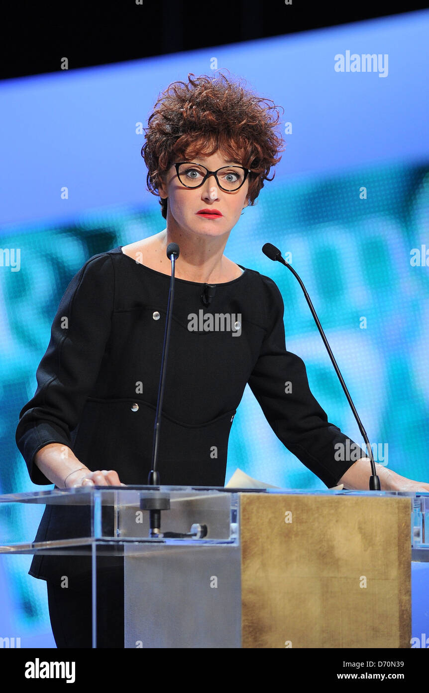 Julie Ferrier The 37th Cesar Film Awards at Theatre du Chatelet ...