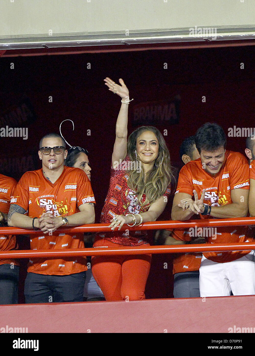 Jennifer Lopez and Casper Smart watch Rio de Janeiro's iconic Carnival ...