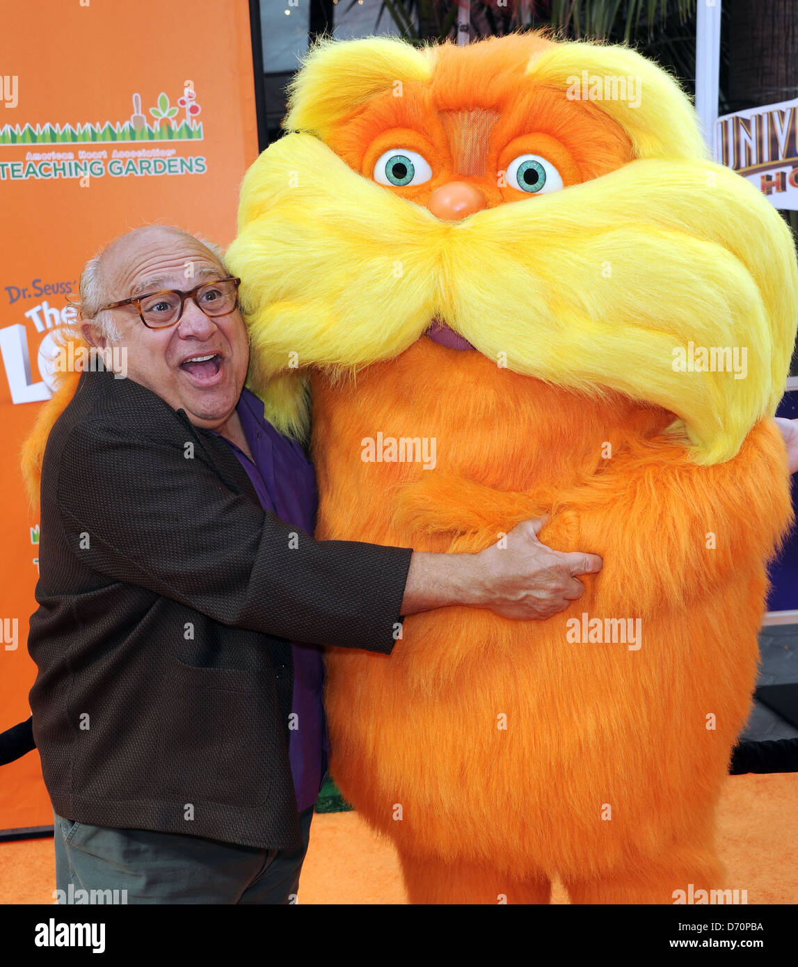 Danny DeVito The premiere of 'The Lorax' held at the Universal Citywalk ...