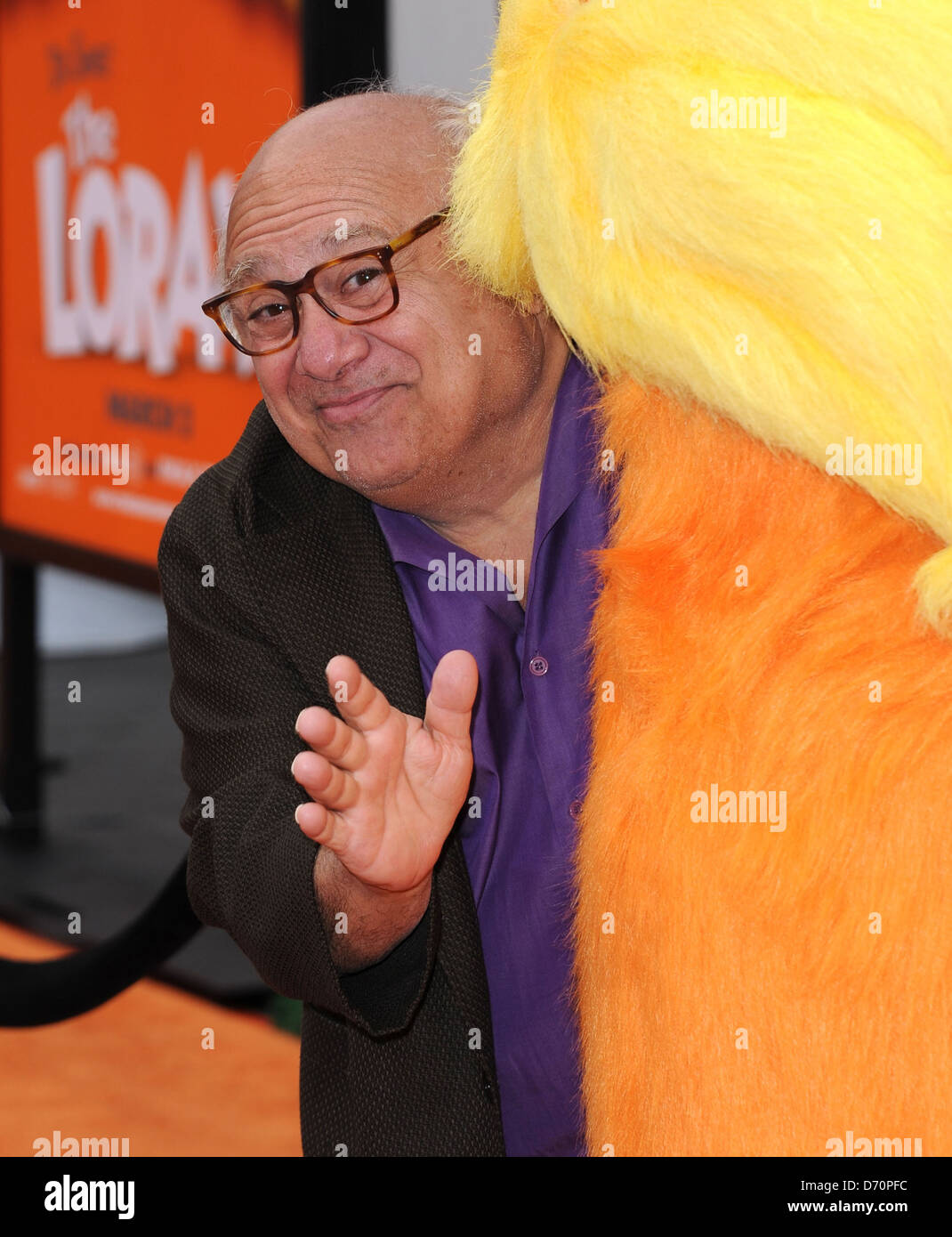 Danny DeVito The premiere of 'The Lorax' held at the Universal Citywalk ...