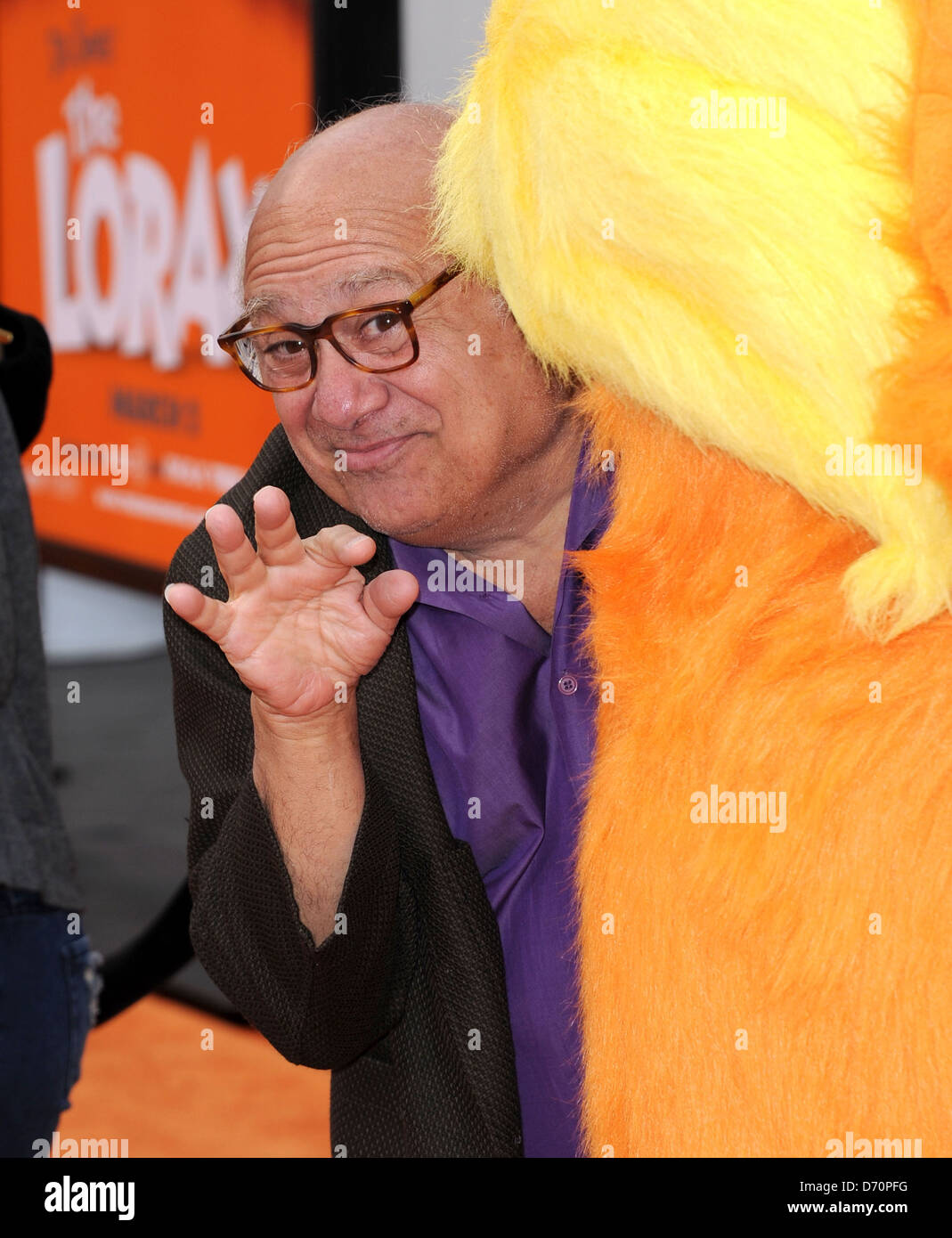 Danny DeVito The premiere of 'The Lorax' held at the Universal Citywalk ...