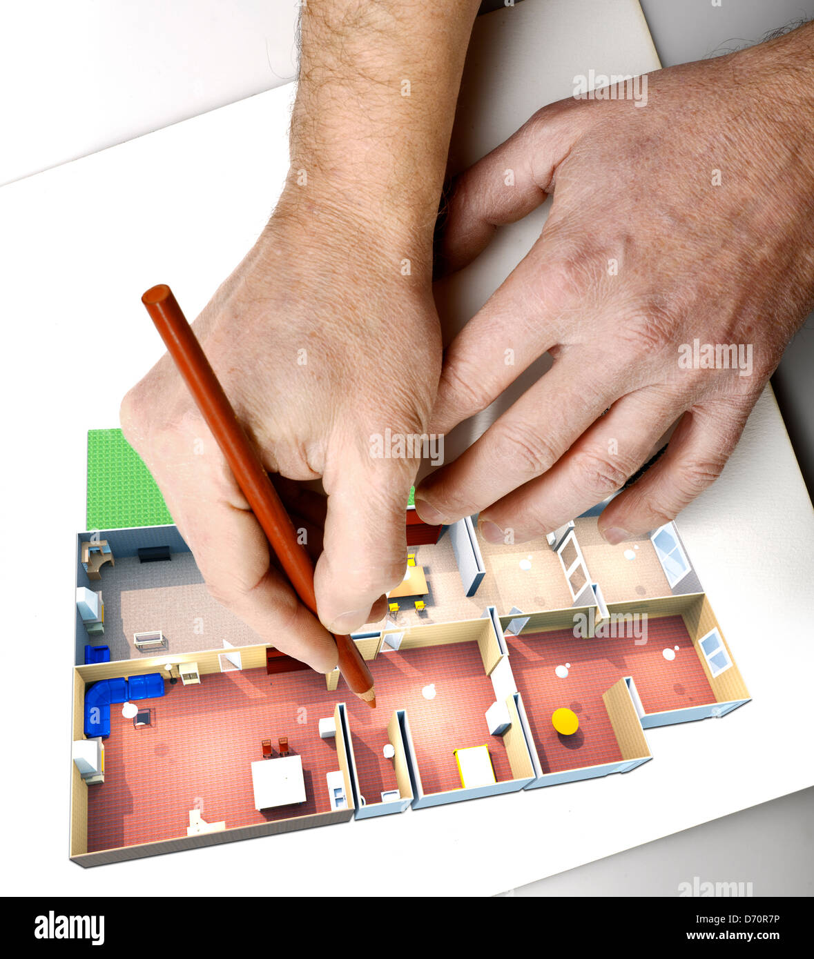 Hands showing over white hi-res stock photography and images - Alamy