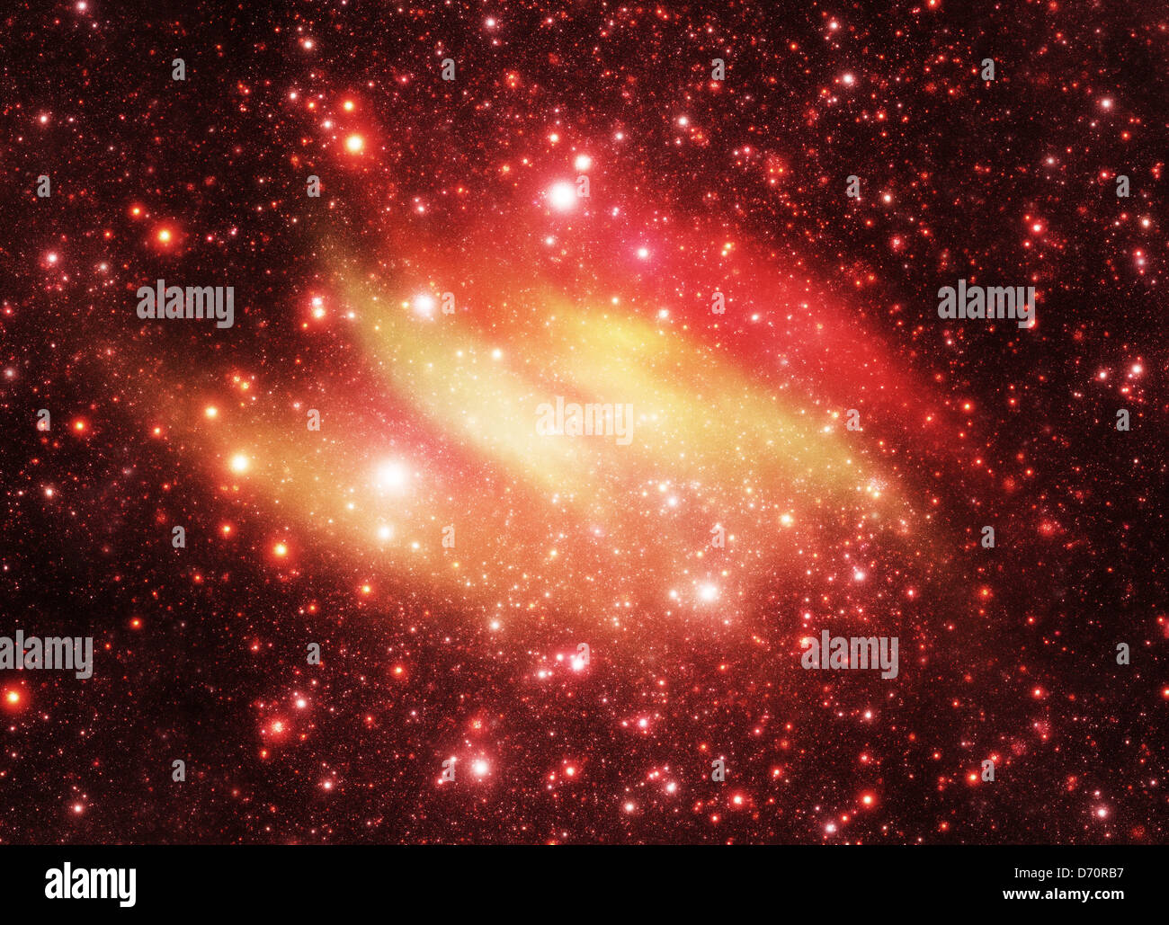 Abstract red space stars background Stock Photo - Alamy