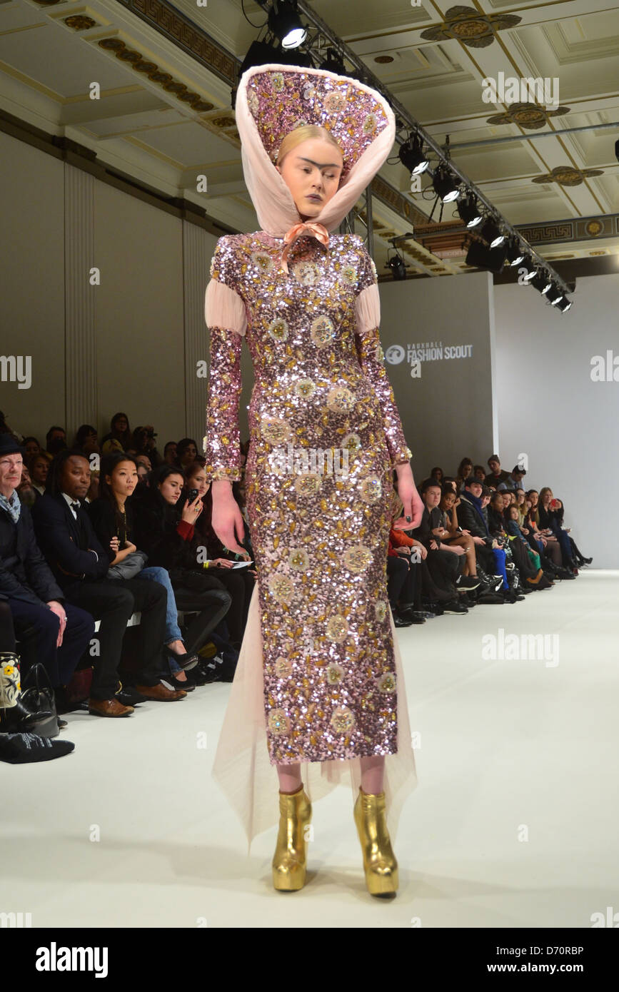 Model London Fashion Week Autumn Winter 2012 Pam Hogg Catwalk