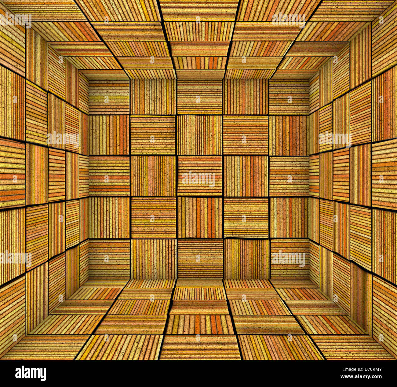 orange striped square tiled empty space Stock Photo - Alamy