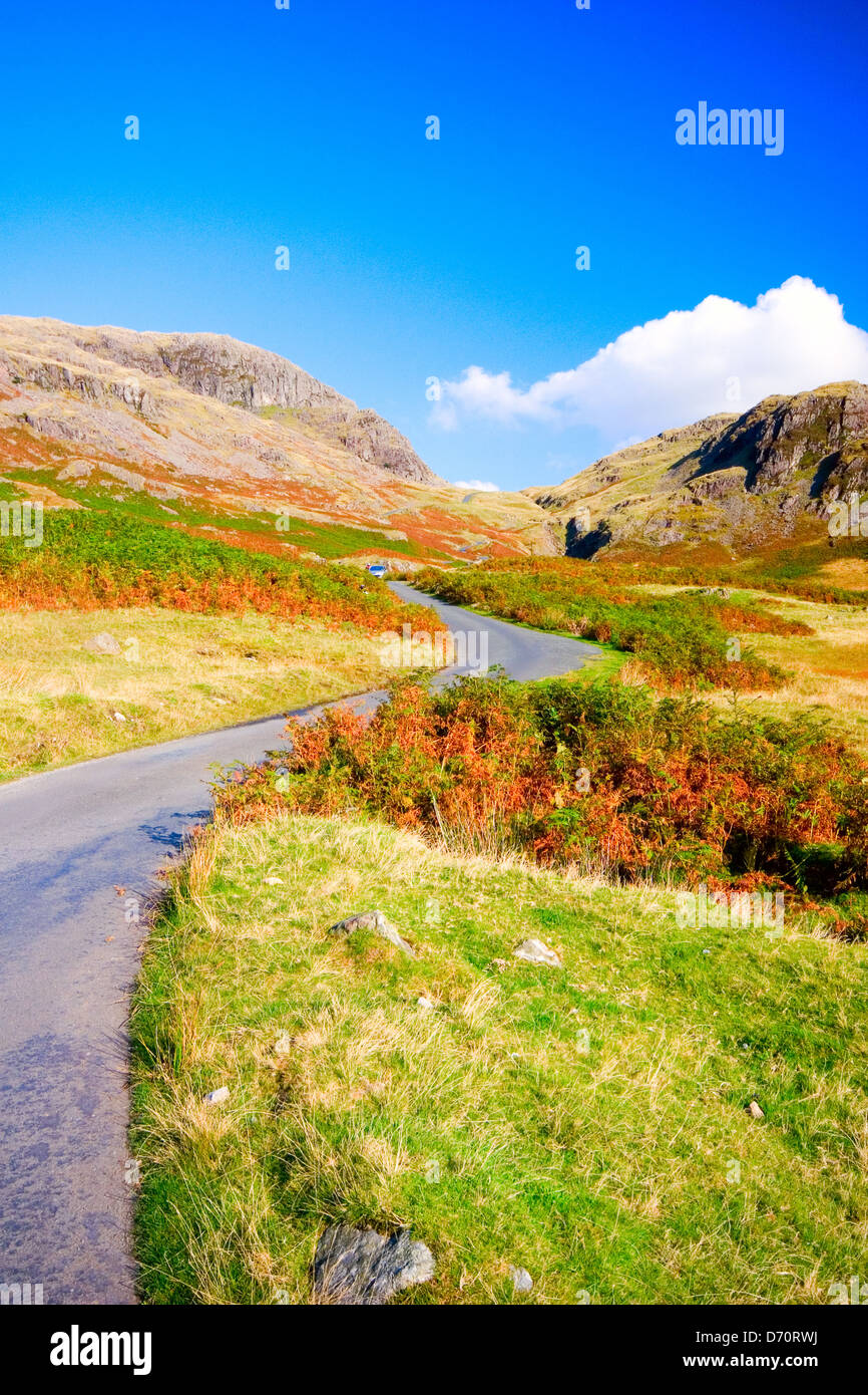 Hardknott Pass is a pass that carries a minor road between Eskdale and ...