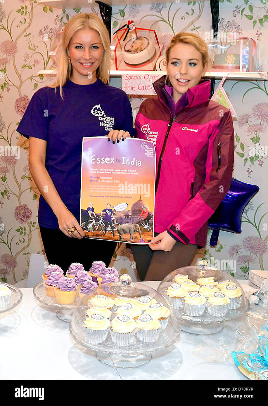 Denise Van Outen and Lydia Rose Bright aka Lydia Bright at a cake sale ...