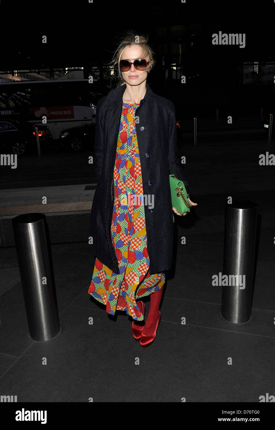 Laura Bailey London Fashion Week 2012 Jonathan Saunders show arrivals ...