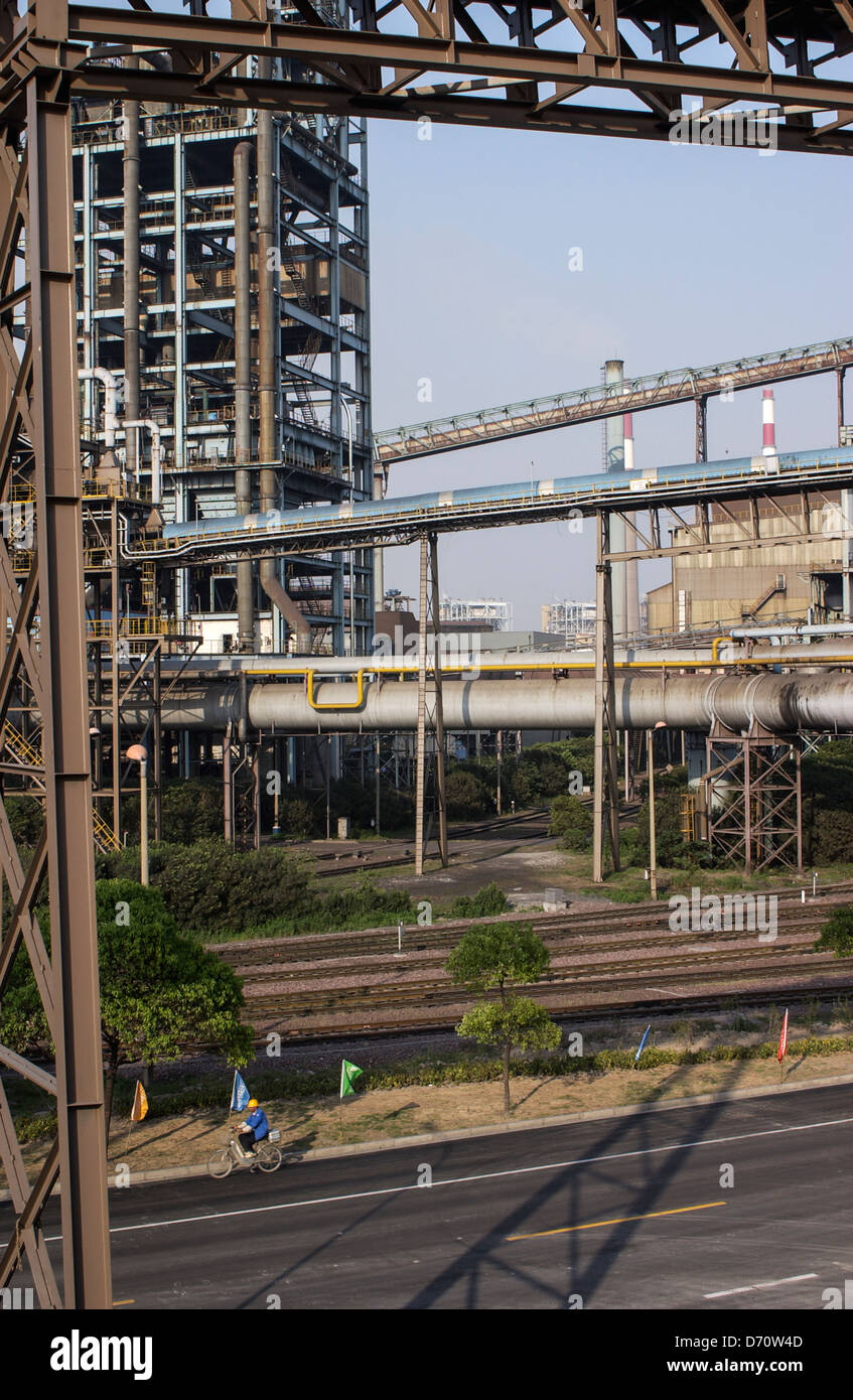 A view of the Baosteel steelworks outside Shanghai, China, Tuesday 27 ...