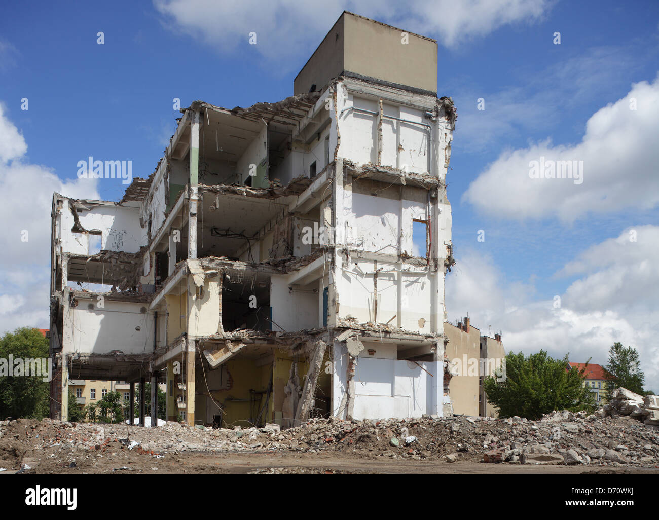 Berlin, Germany, demolition of the factory Freudenberg in Boxhagen in ...