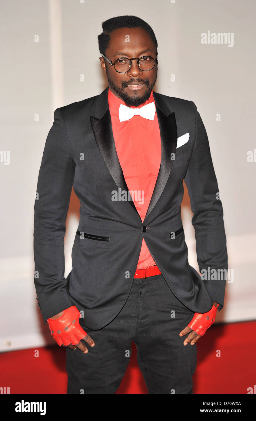 Will.I.Am 2012 Brit Awards held at the O2 Arena - Arrivals. London ...