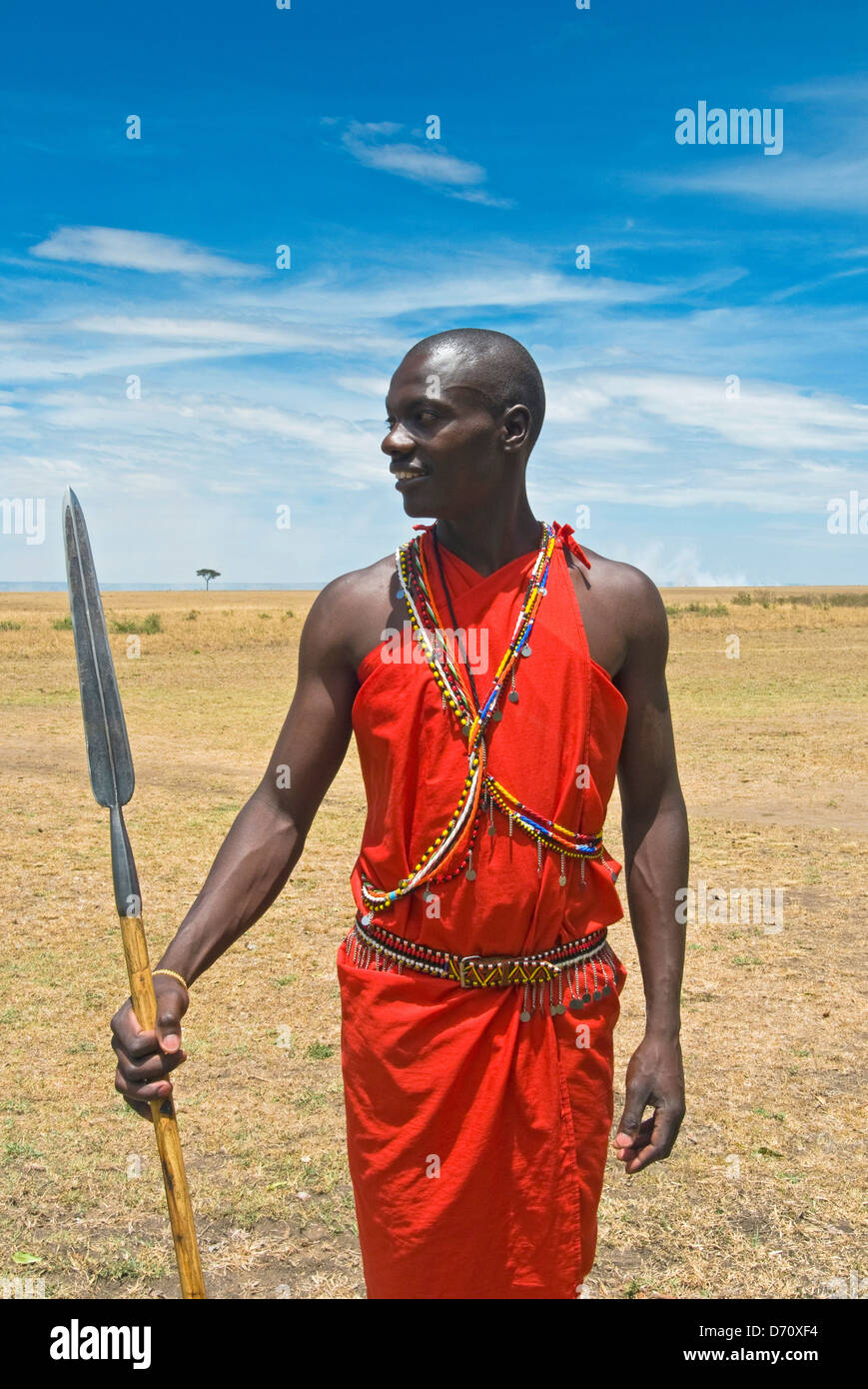 Maasai man standing outdoors hi-res stock photography and images - Alamy