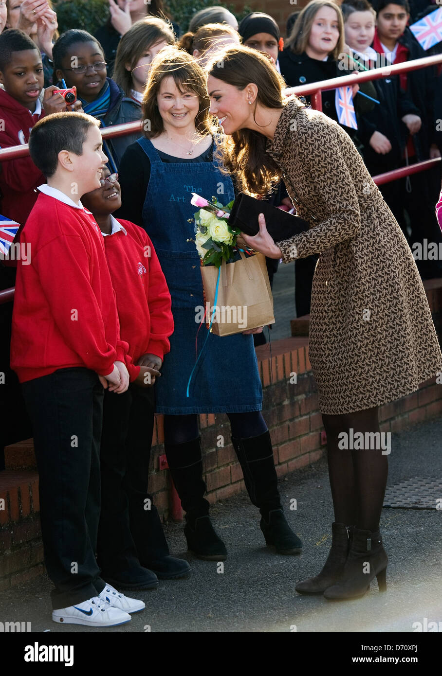 Catherine, Duchess of Cambridge aka Kate Middleton arrives at Rose Hill ...