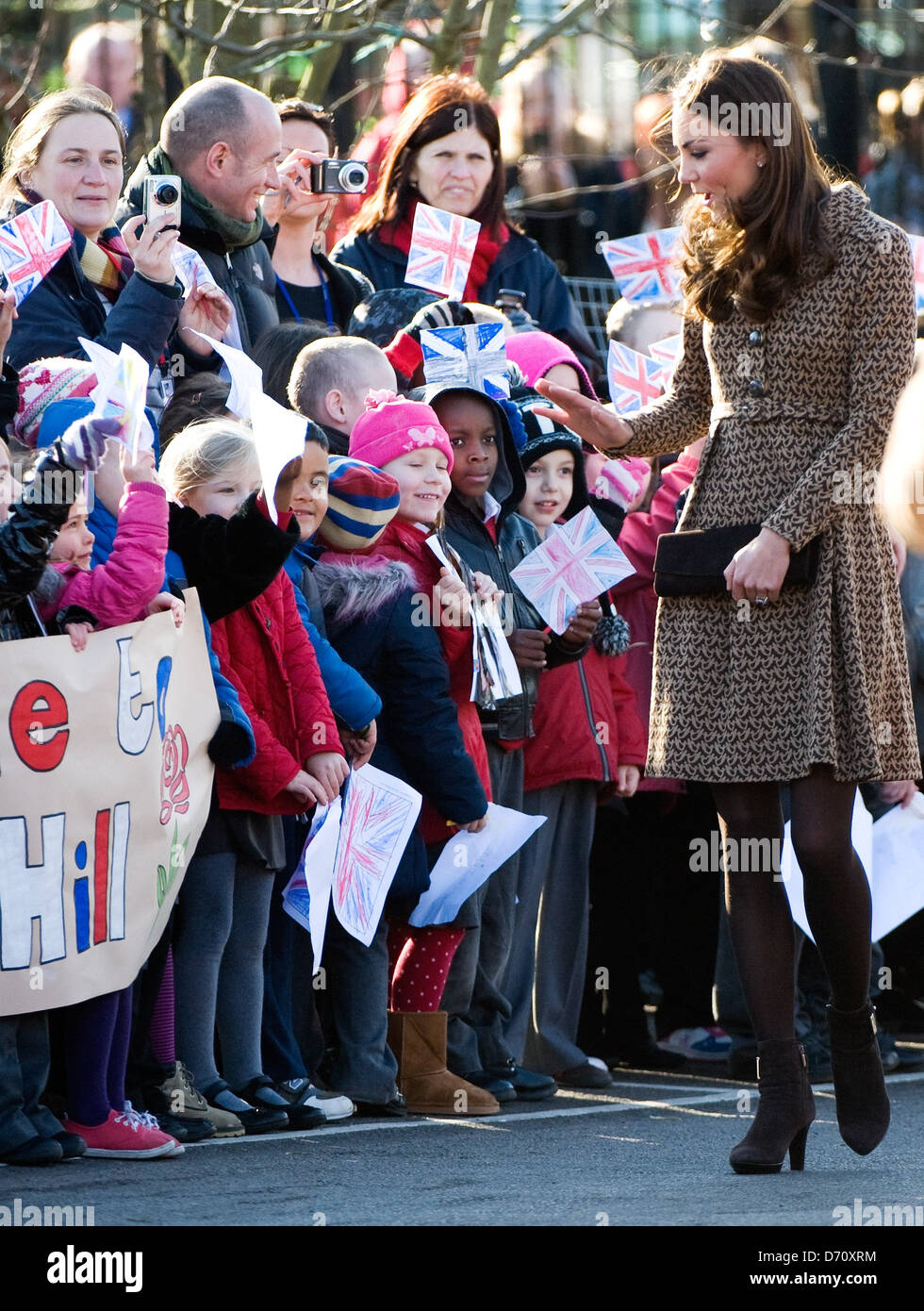 Catherine, Duchess of Cambridge aka Kate Middleton arrives at Rose Hill ...