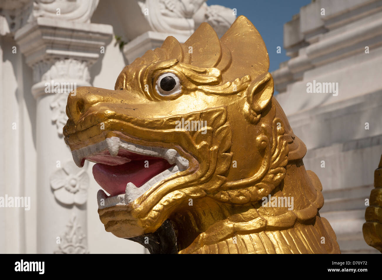 Burma mythical lions hi-res stock photography and images - Alamy