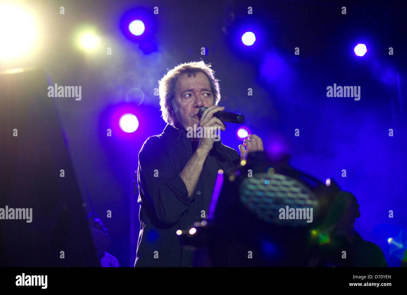 Portugal 24 April 2013. Sergio Godinho is a famous Portuguese singer ...