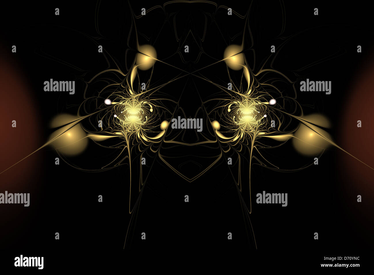 Dancing galaxies in a mirrored universe. Life giving light Stock Photo ...