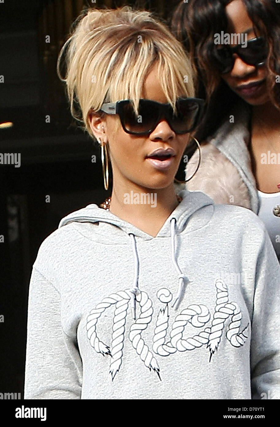 Rihanna leaving her hotel London, England - 21.02.12 Stock Photo - Alamy