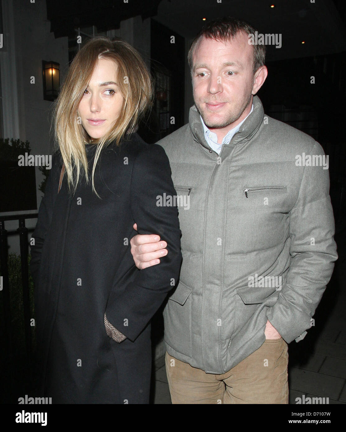 Guy Ritchie and girlfriend Jacqui Ainsley leaving 34 Restaurant in ...